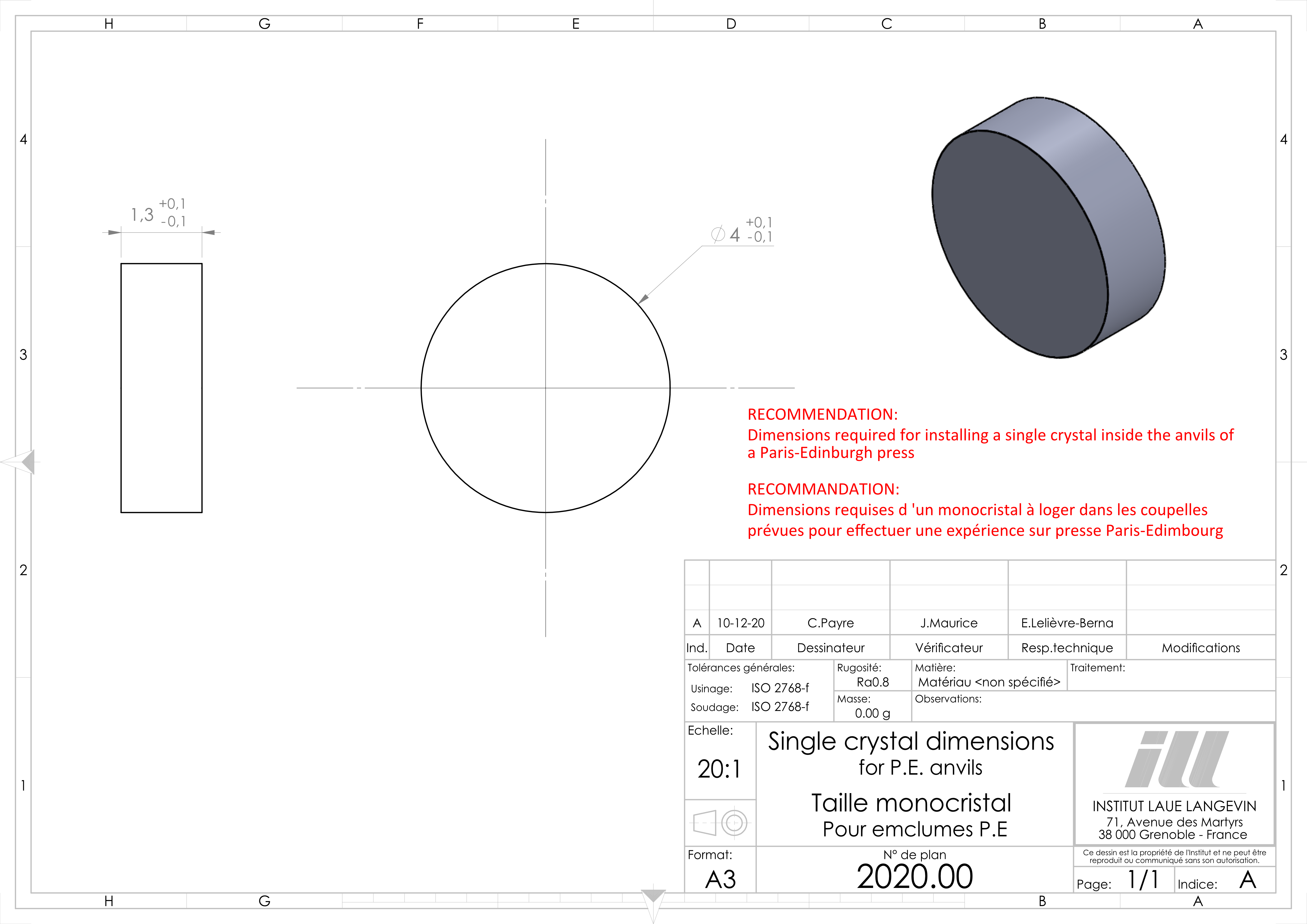 Paris-Edinburgh Pressure Cells - ILL Neutrons for Society